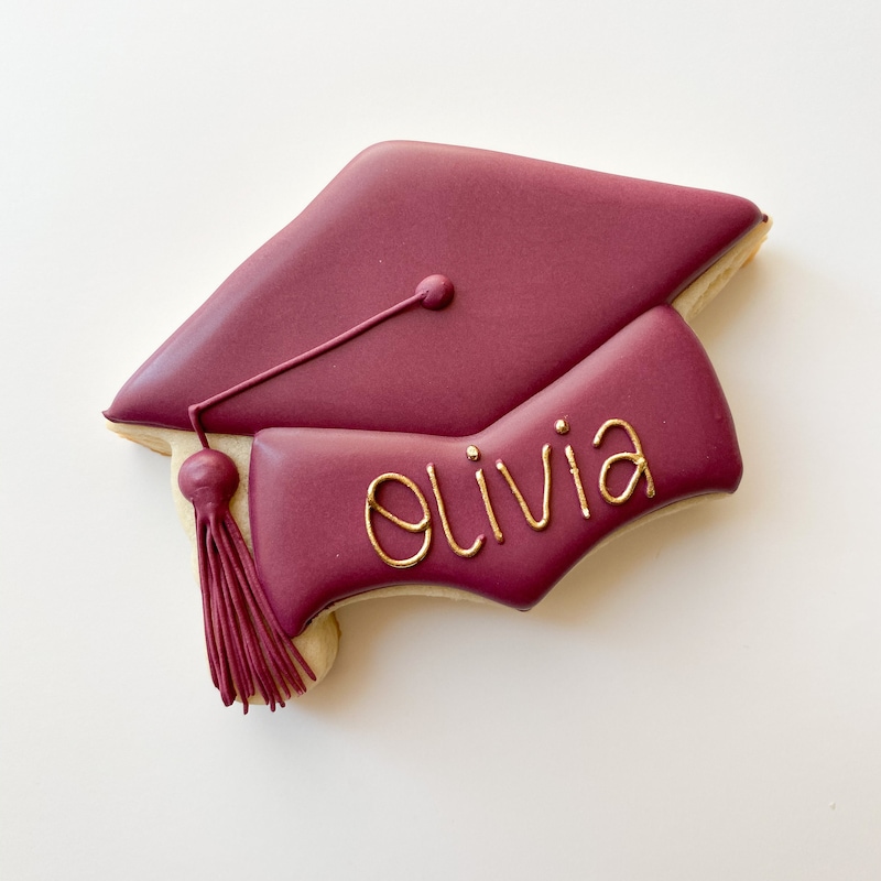 Graduation Cap Cookie - Etsy