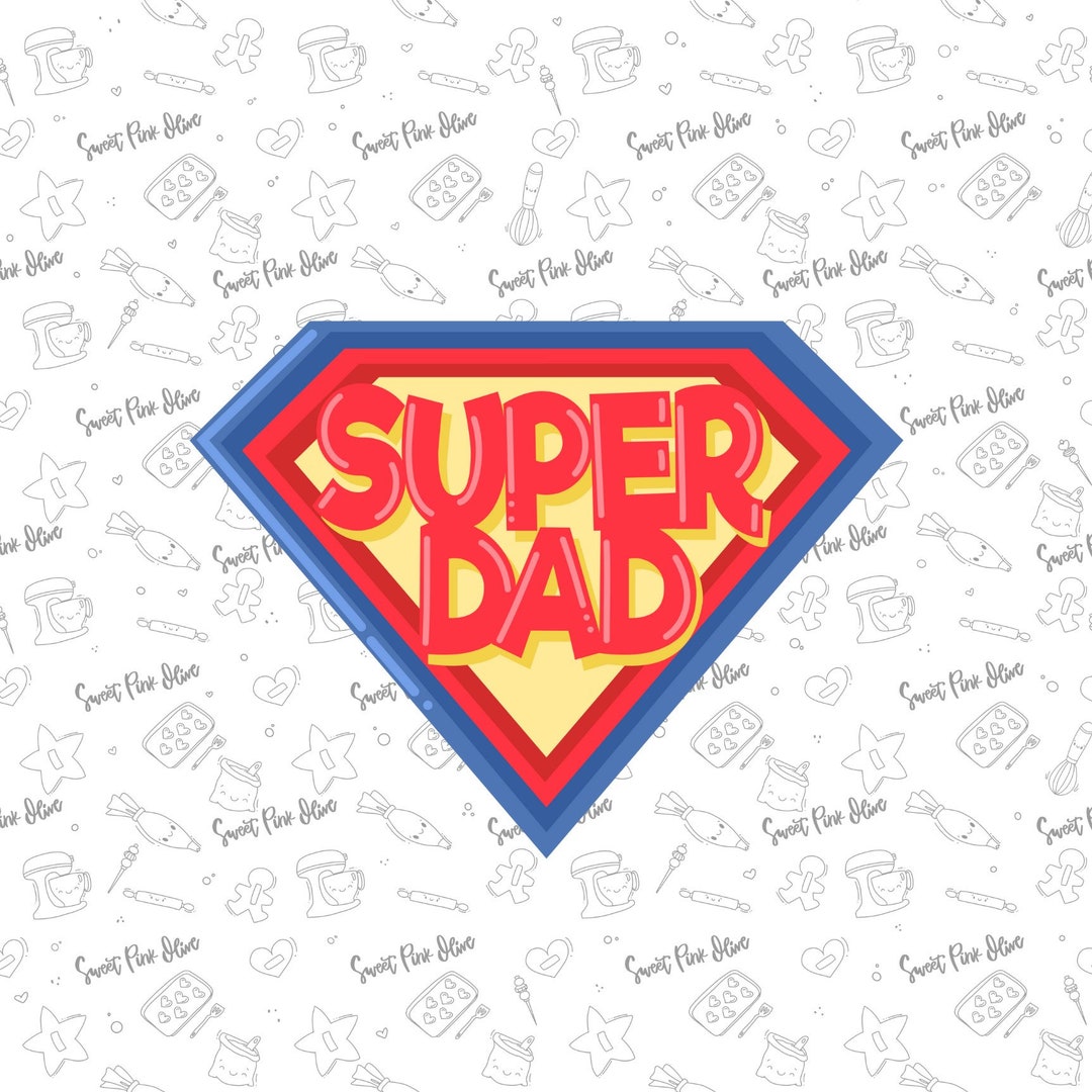 Super Dad Cookie Cutter - Etsy