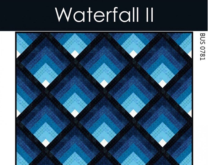 Waterfall II Quilt Pattern by Myra Barnes Fro. Busy Hands Quilts - Etsy