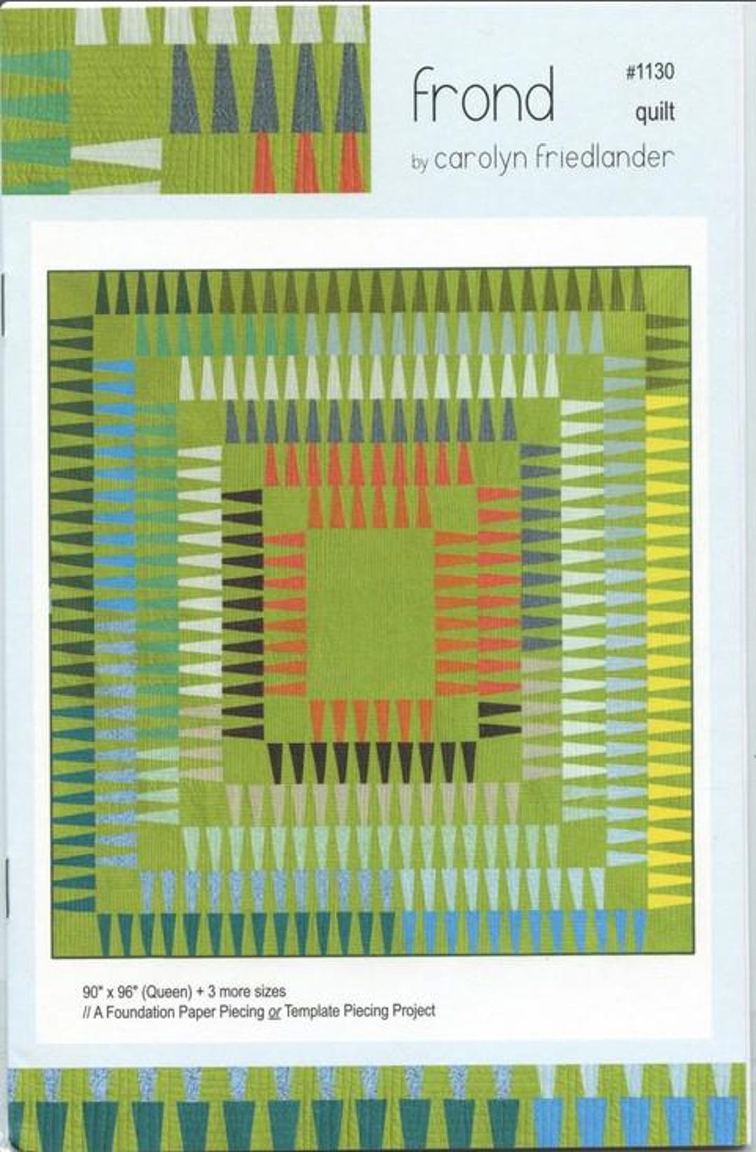 NEW Frond Quilt Pattern by Carolyn Friedlander - Etsy