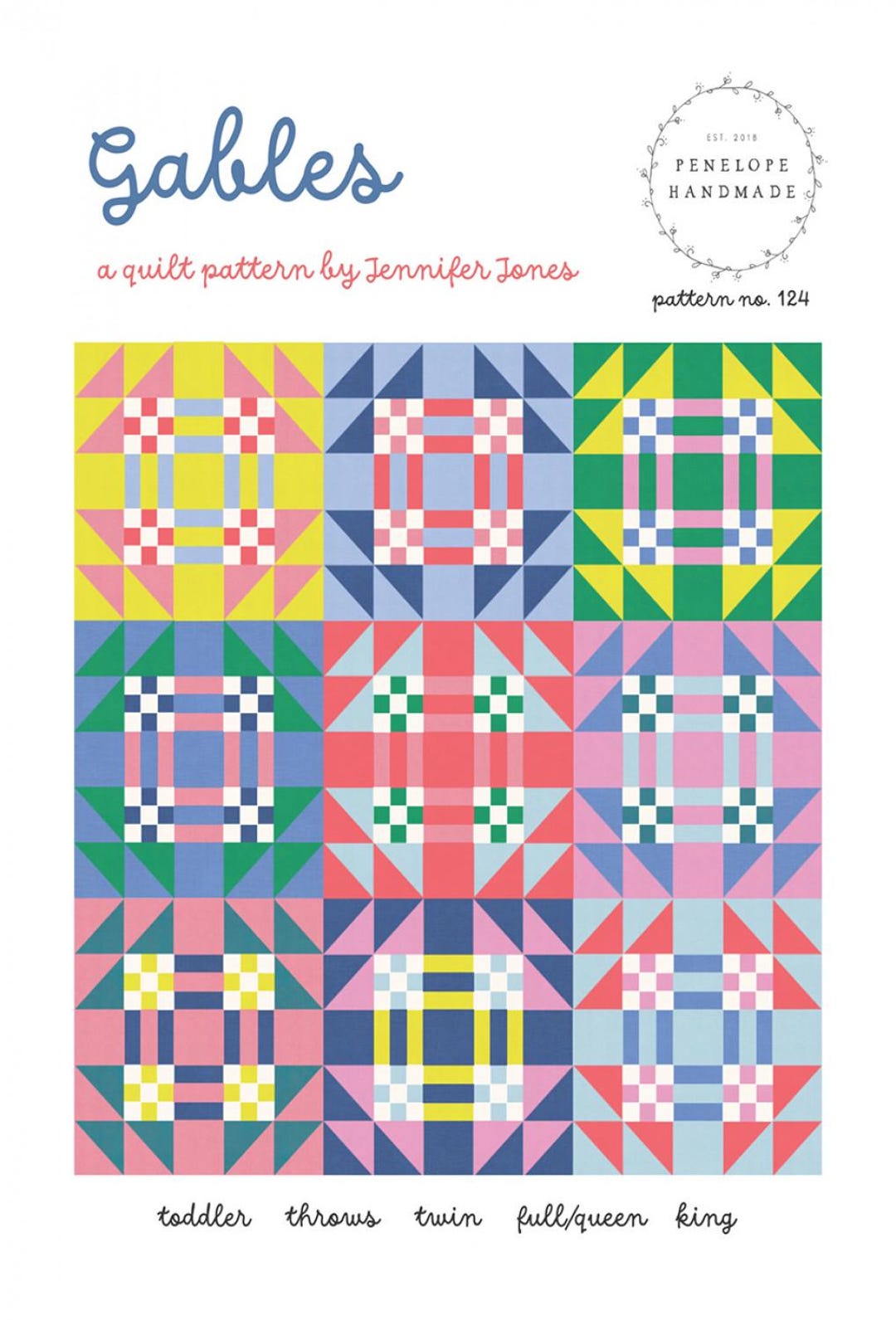 Gables Quilt Pattern by Jennifer Jons From Penelope Handmade - Etsy