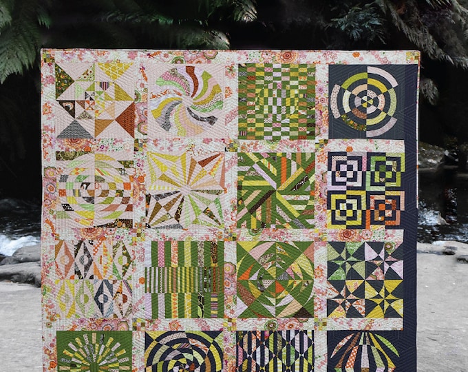 Psychedelia Quilt Pattern by Jan Kingwell - Etsy