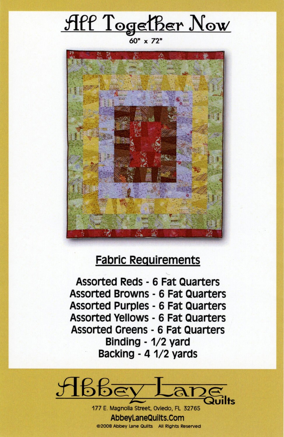 All Together Now Quilt Pattern From Abbey Lane Quilts - Etsy