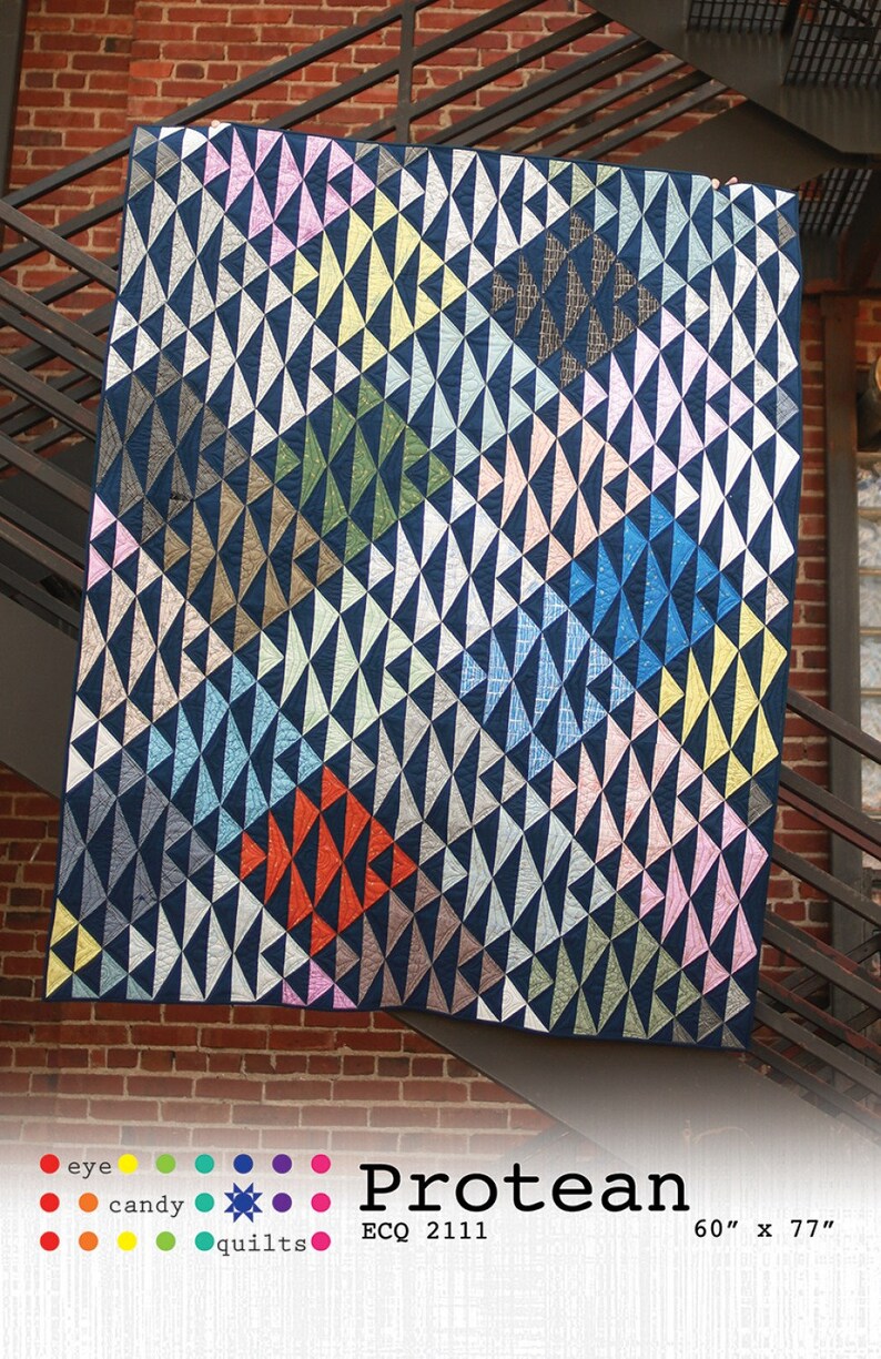 Protean Quilt Pattern From Eye Candy Quilts - Etsy