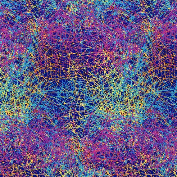 Navy Pollock Abstract Paint Splatter CD8720-NAVY cotton | Etsy