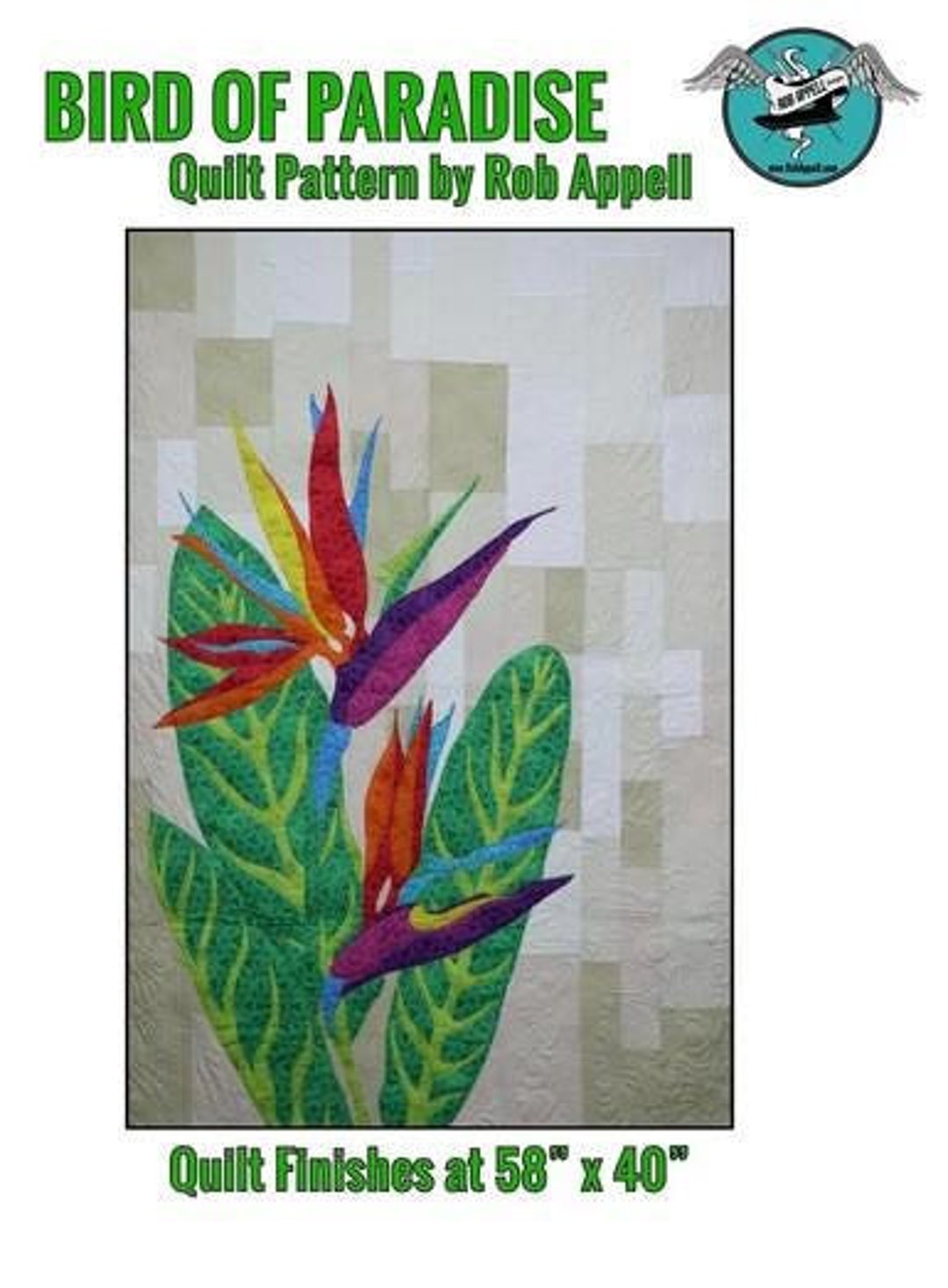 Bird of Paradise Quilt Pattern by Rob Appell - Etsy