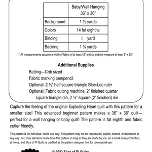 Mini Exploding Heart Quilt Pattern From Slice of Pi Quilts - Etsy