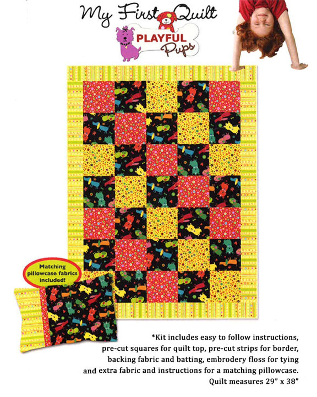 My First Quilt Playful Pups - Etsy