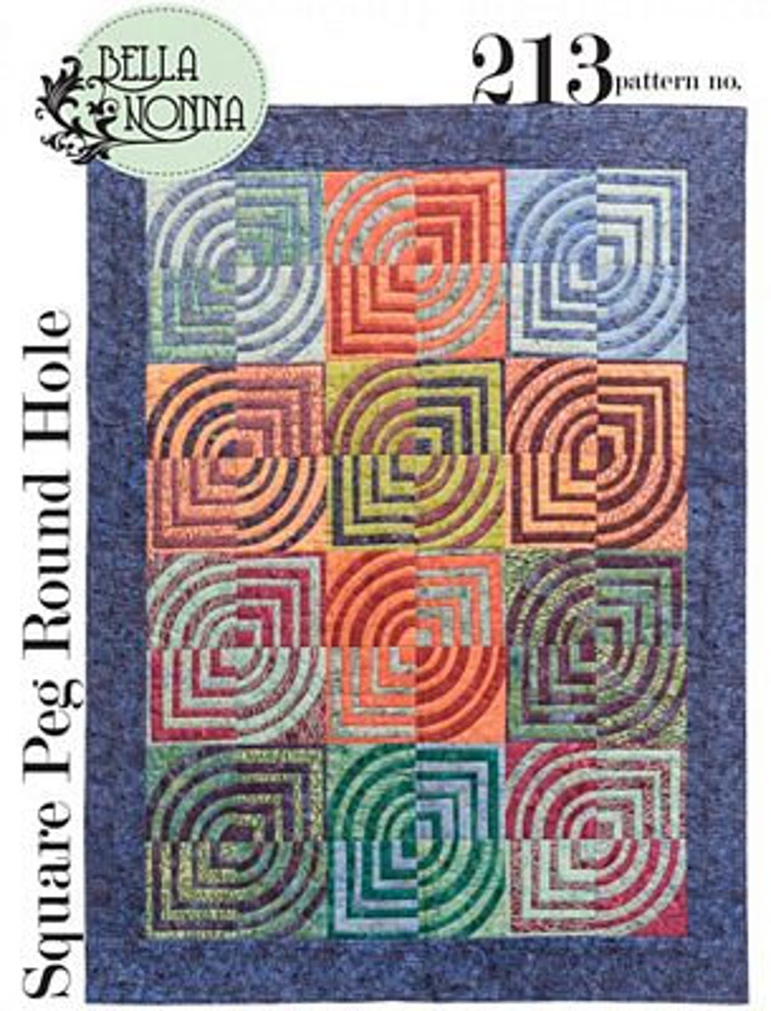 Square Peg Round Hole Quilt Pattern No. 213 From Bella Nonna - Etsy
