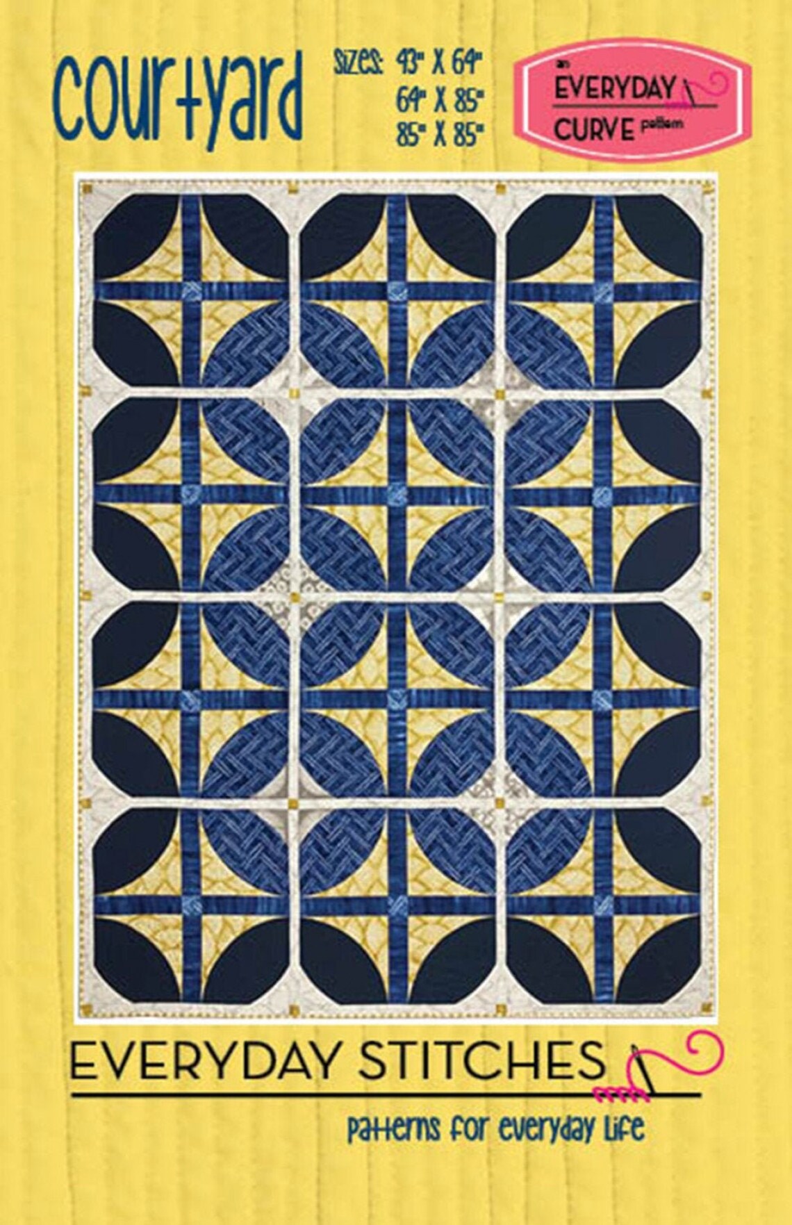 Courtyard Quilt Pattern From Everyday Stitches - Etsy