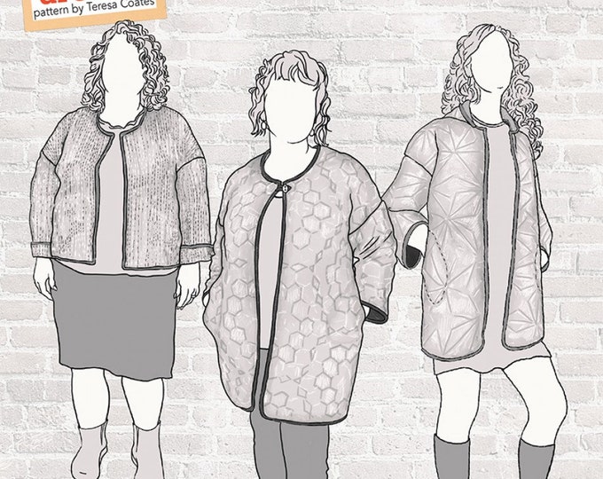 The Elemental Coat Pattern From Crinkle Dreams Quilted Elements by ...