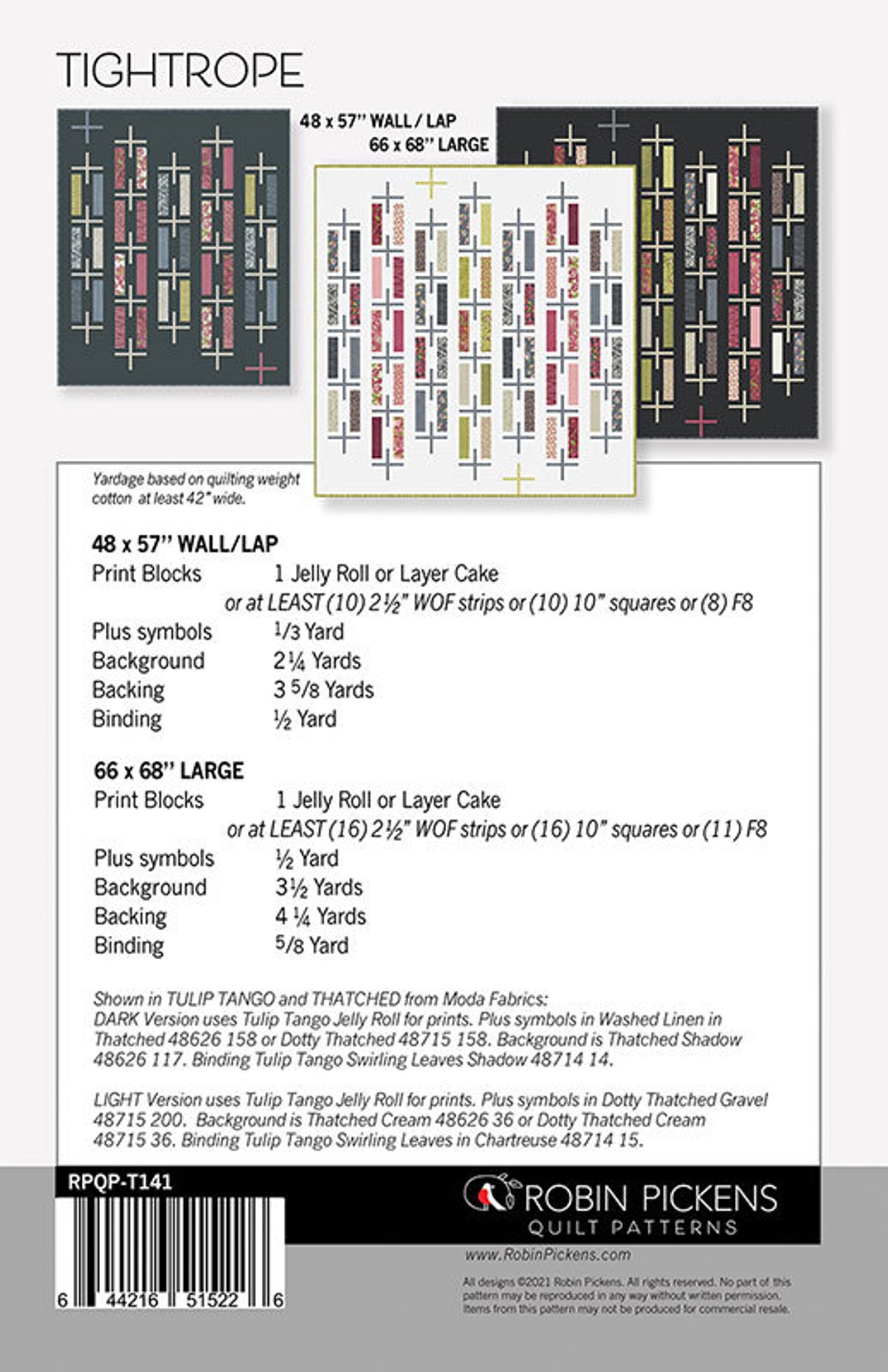 Tightrope Quilt Pattern From Robin Pickens Quilt Patterns - Etsy