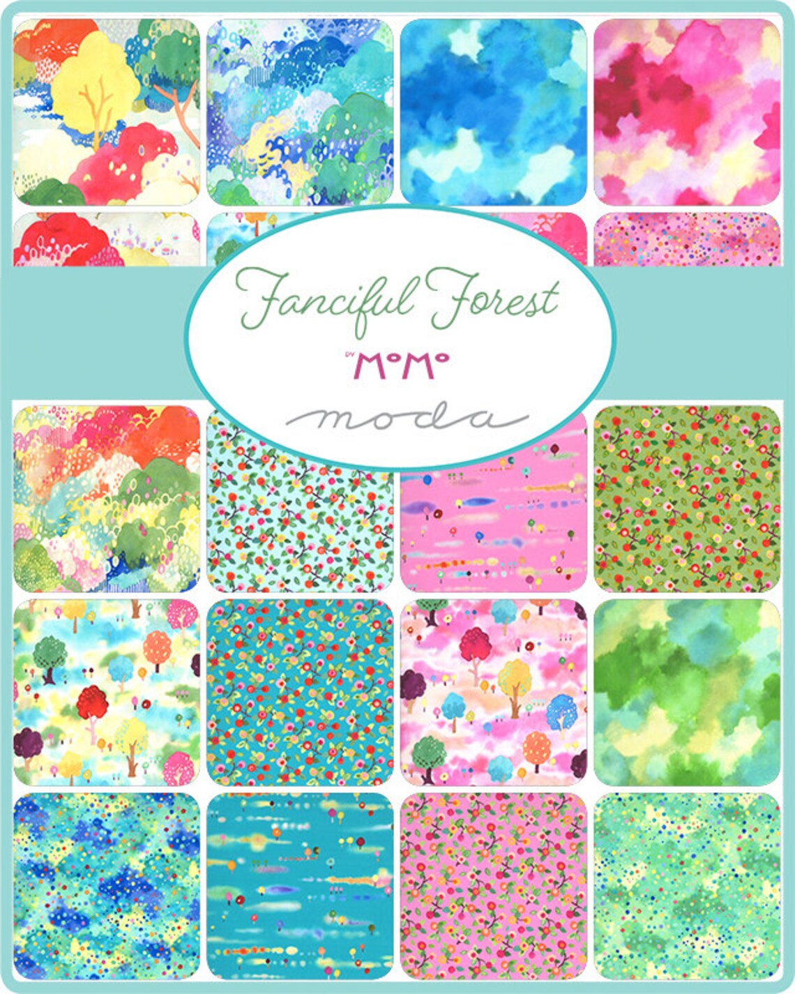 Fanciful Forest 20 Fat Quarter Bundle From Moda - Etsy