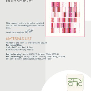 Equalizer Quilt Pattern From Zen Chic - Etsy