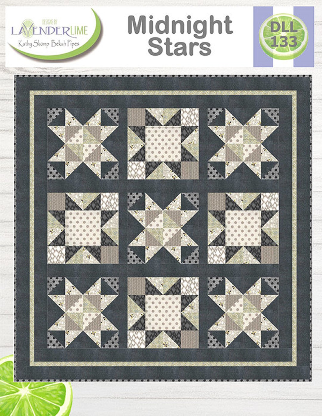 Midnight Stars Quilt Pattern by Lavender Lime - Etsy