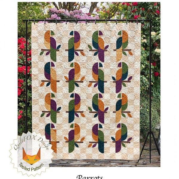 Parrot Quilt Pattern - Etsy