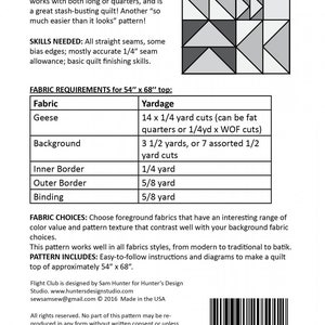 Flight Club Pattern From Hunter's Design Studio - Etsy