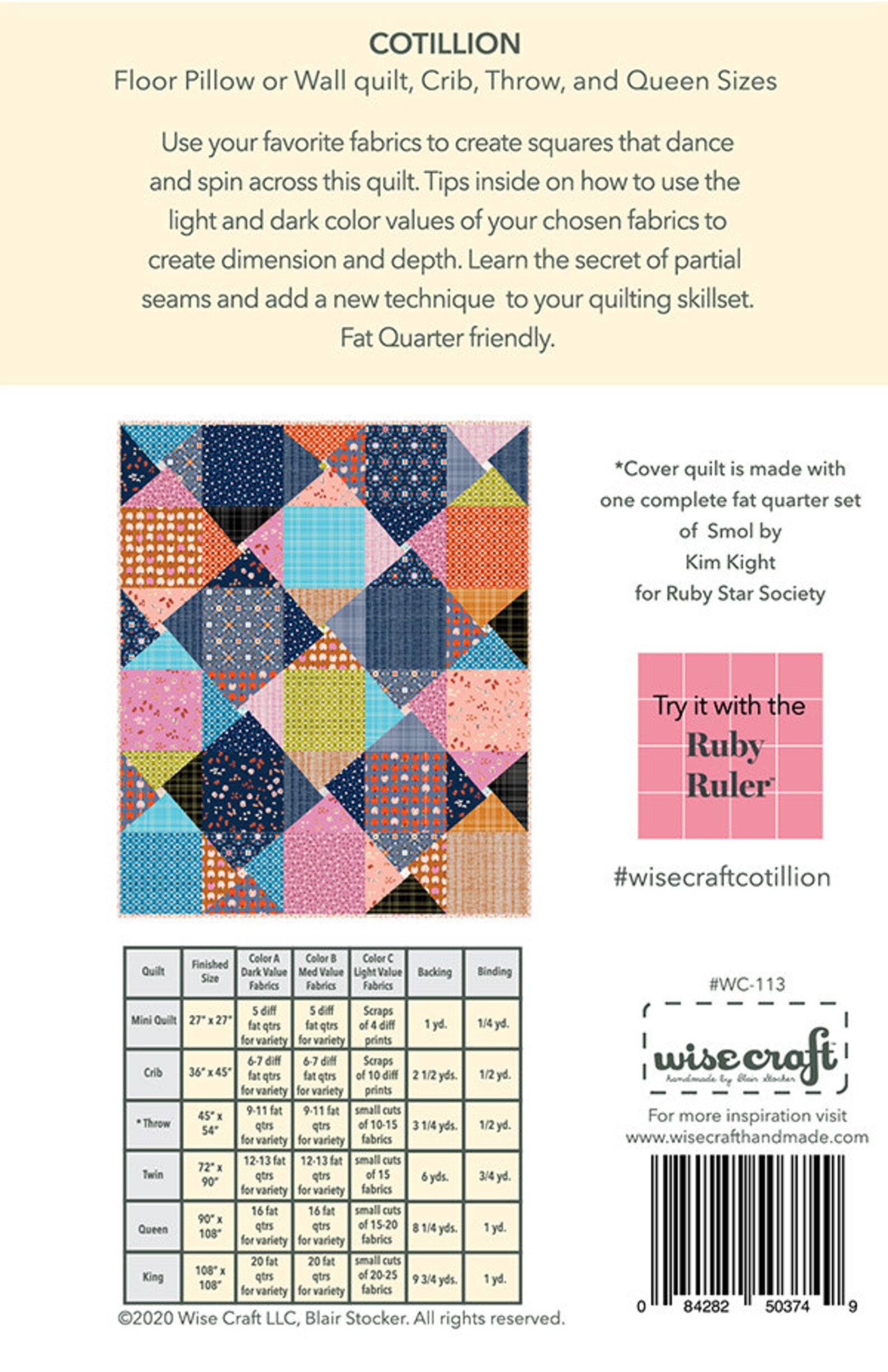Cotillion Complete Quilt Pattern Fro Wisecraft - Etsy