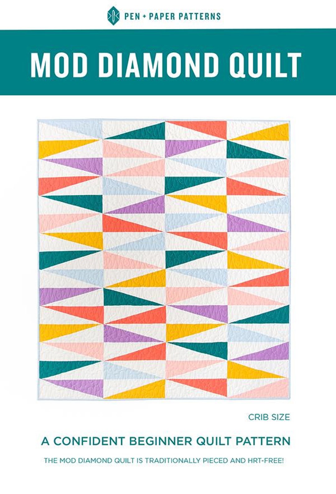 Mod Diamond Quilt Pattern From Pen Paper Patterns - Etsy