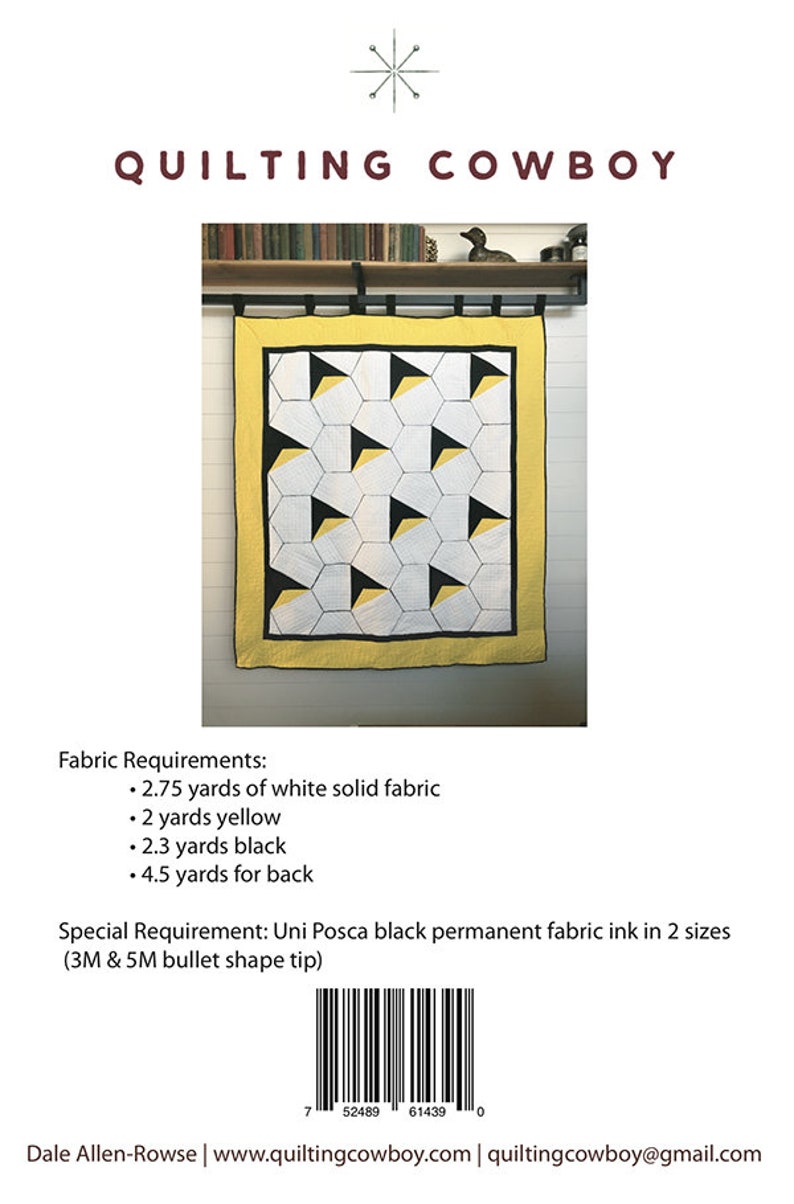 Bee Free Quilt Pattern From Quilting Cowboy Dale Allen-rowse - Etsy