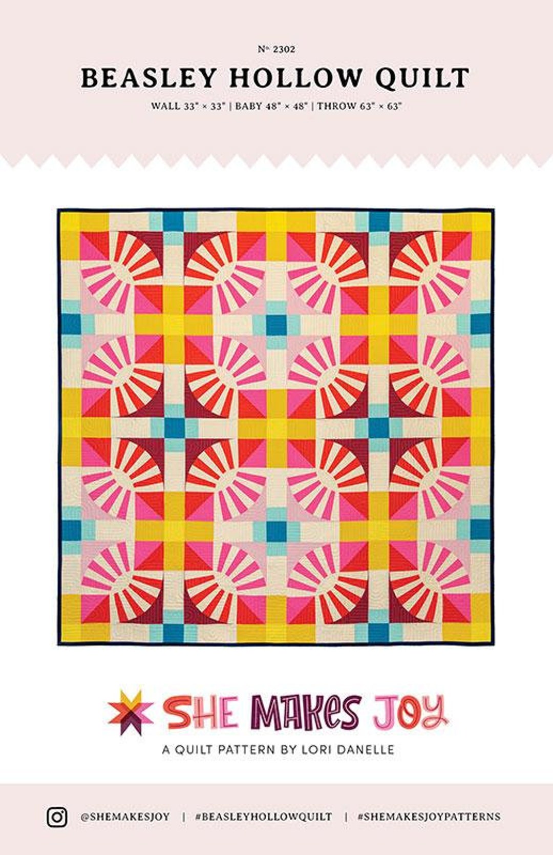 Beasley Hollow Quilt Pattern by Lori Danelle for She Makes Joy - Etsy