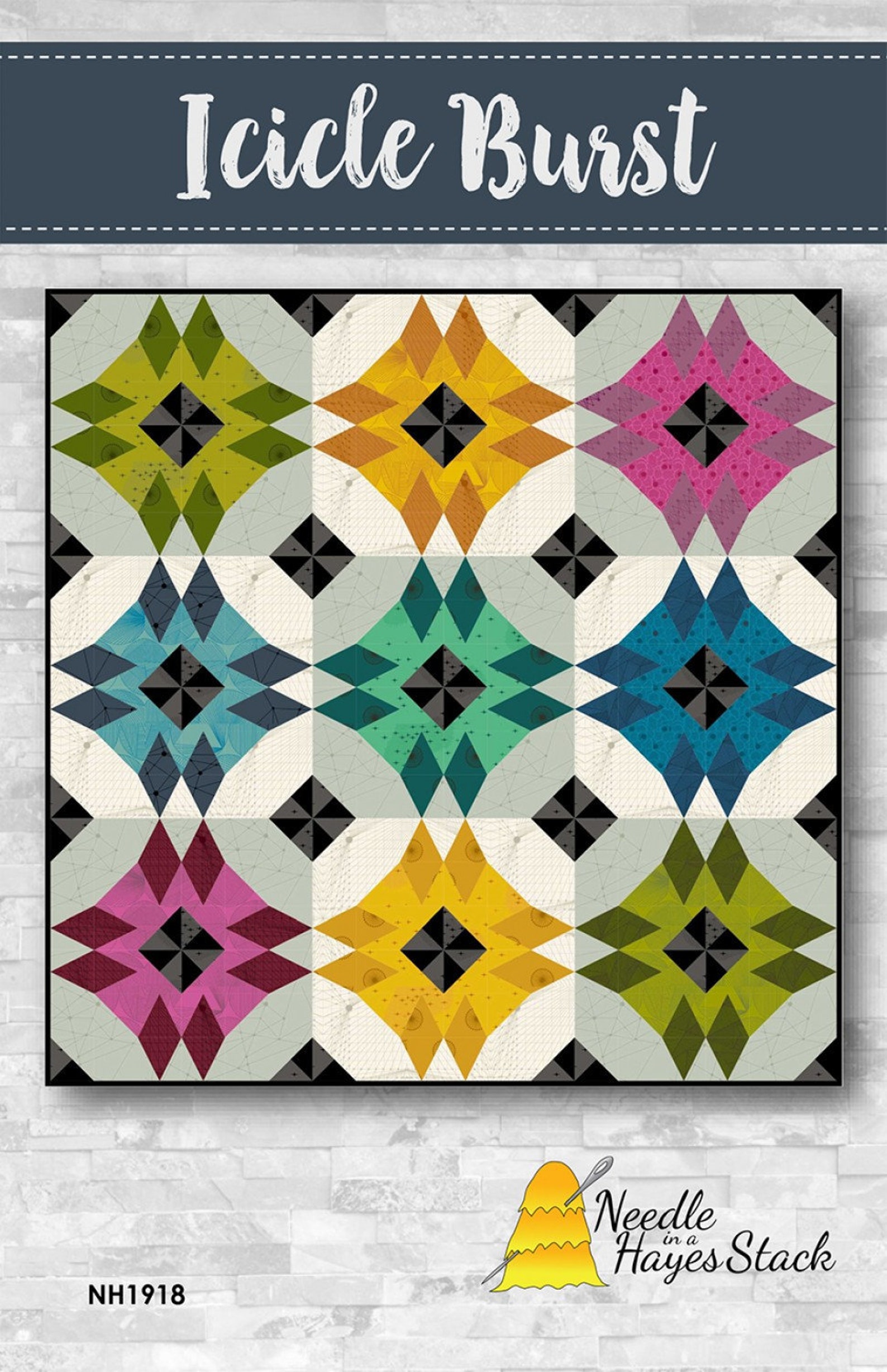 Icicle Burst Quilt Pattern From Needle in a Hayes Stack - Etsy