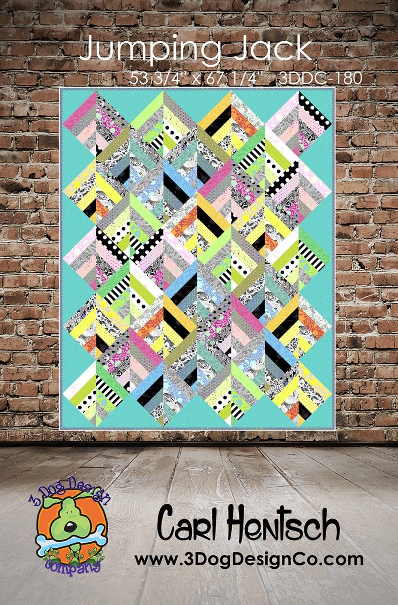 Jumping Jack Quilt Pattern Designed by Carl Hentsch for 3 Dog - Etsy
