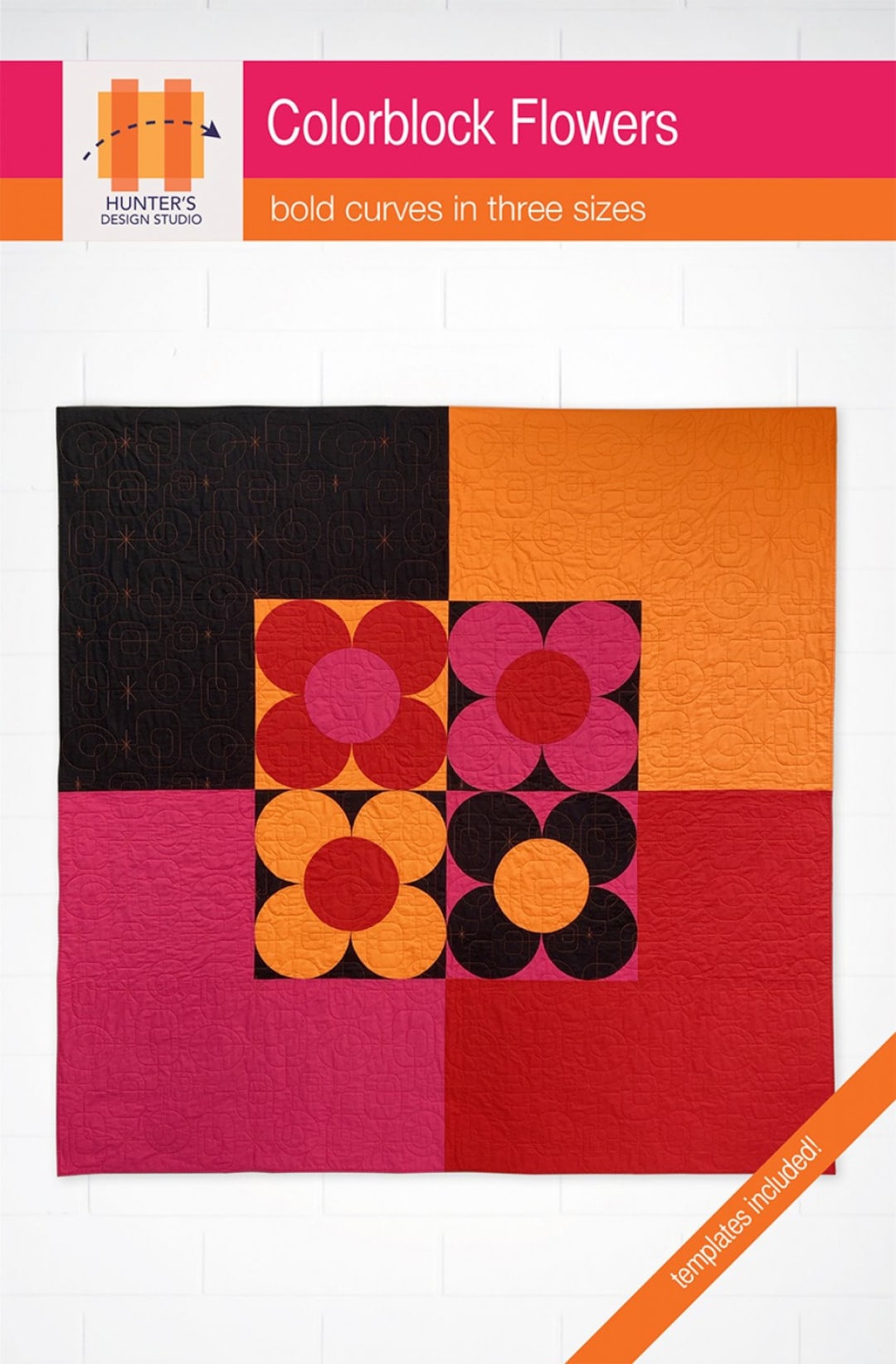 Colorblock Flowers Quilt Pattern From Hunter's Design Studio - Etsy