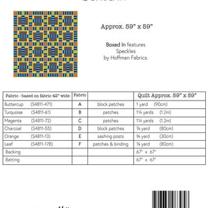 Boxed in Quilt Pattern Designed by Susan Claire of Gourmet Quilter - Etsy