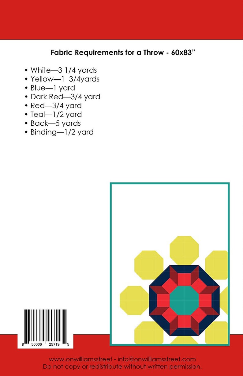 Fleur Quilt Pattern From on Williams Street | Etsy