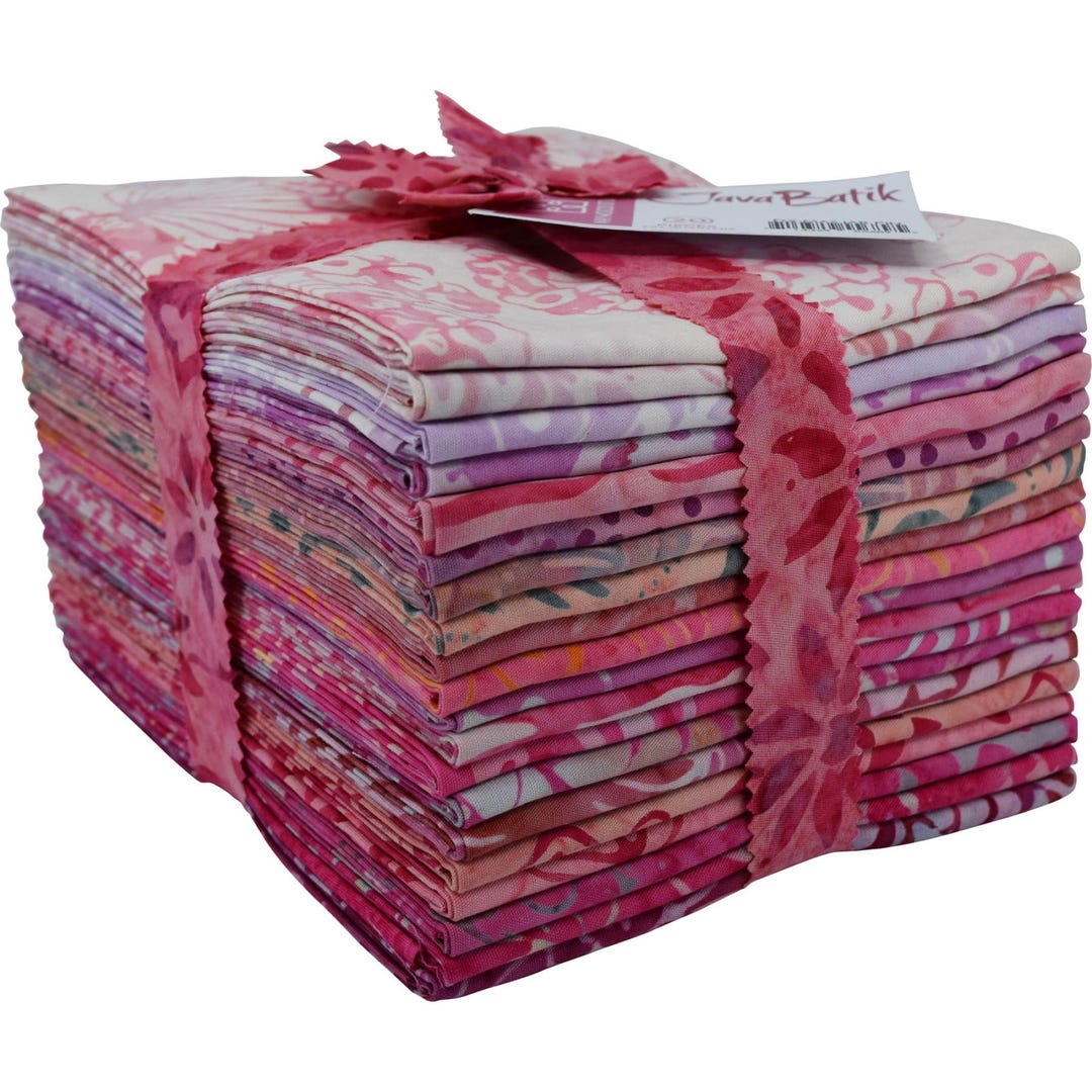 Java Batiks Pinks Fat Quarter Bundle From Maywood Studios - Etsy