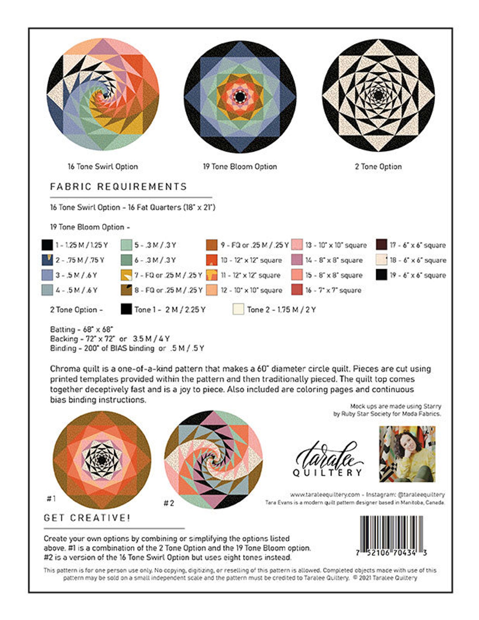 Chroma Quilt Pattern by Taralee Quiltery - Etsy