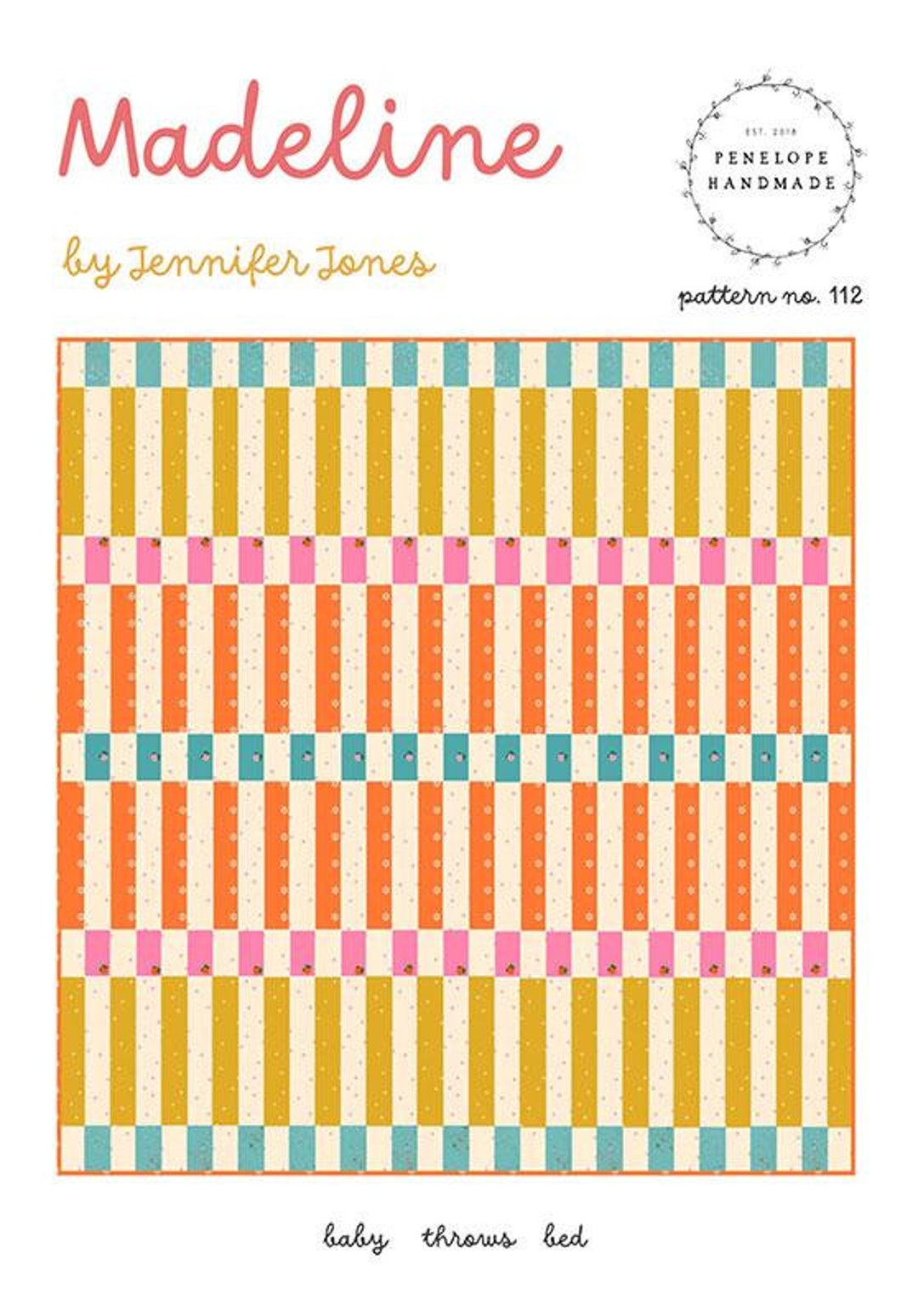 Madeline Quilt Pattern by Jennifer Jones for Penelope Handmade - Etsy