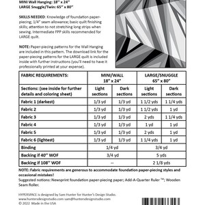 Hyperspace Quilt Pattern by Sam Hunter for Hunter's Design Studio - Etsy