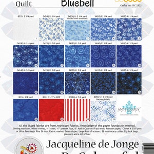Bluebell Quilt Pattern by Jacqueline De Jonge of Becolourful - Etsy