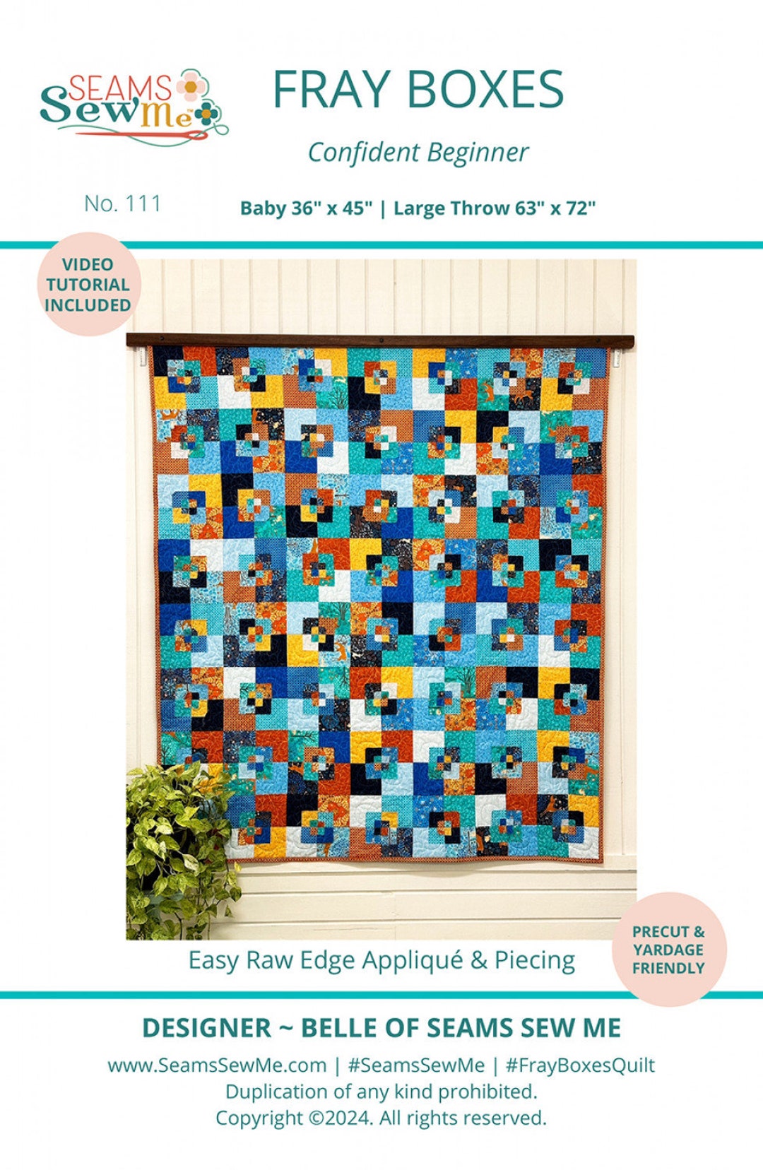 Fray Boxes Quilt Pattern From Seams Sew Me - Etsy
