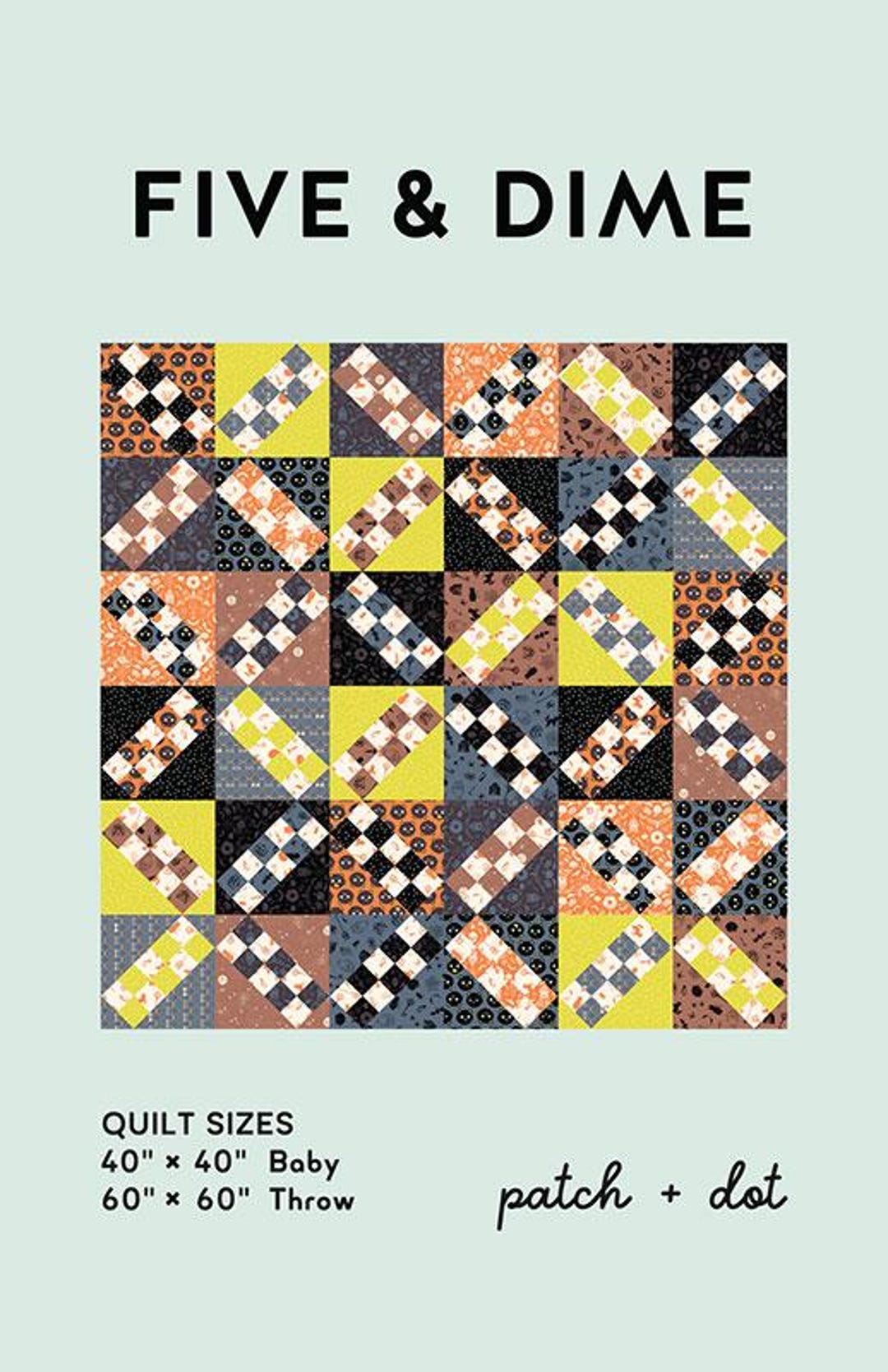 Five & Dime Quilt Pattern From Patch + Dot - Etsy