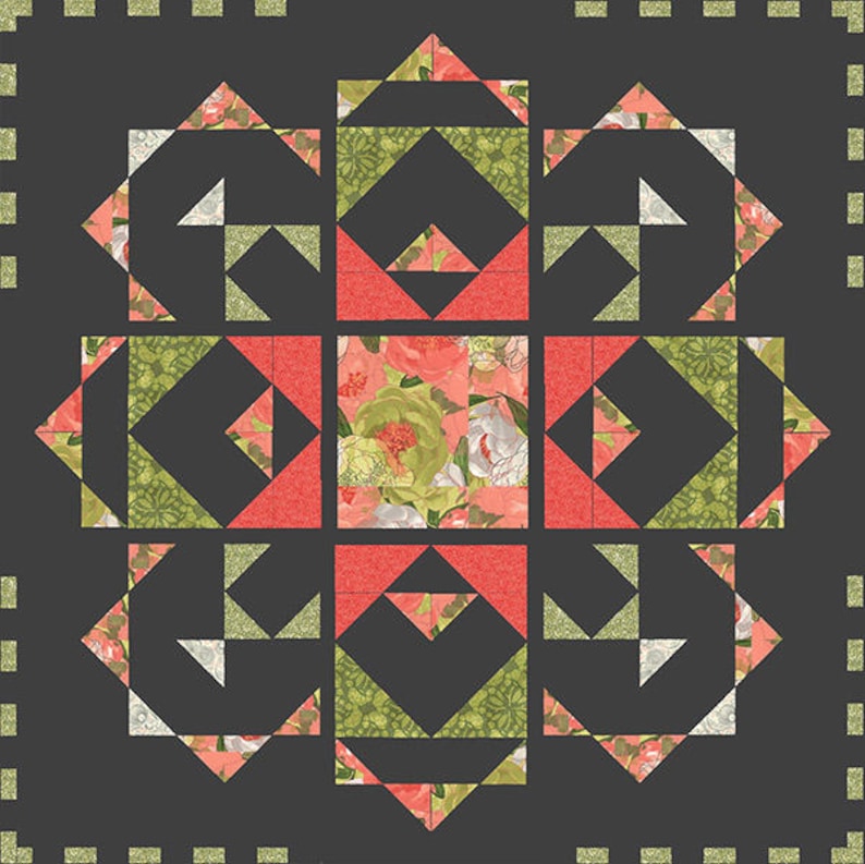 Town Square Garden quilt pattern by Robin Pickens | Etsy