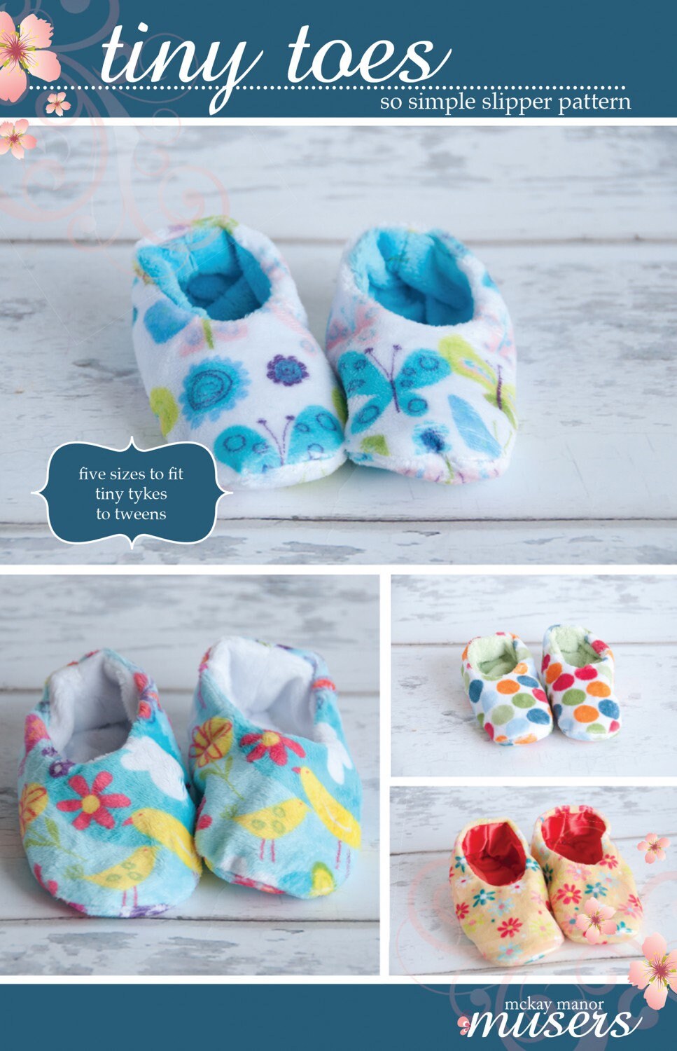 Tiny Toes Slippers Pattern From Mckay Manor Musers - Etsy
