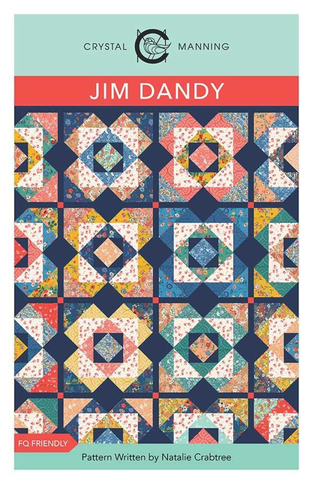 Jim Dandy Quilt Pattern by Natalie Crabtree for Crystal Manning - Etsy