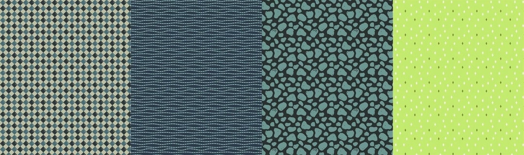 Greenstone 18220 11 Fabric Designed by Jen Kingwell - Etsy