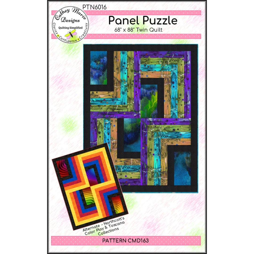 Panel Puzzle Quilt Pattern From Cathey Marie Designs - Etsy