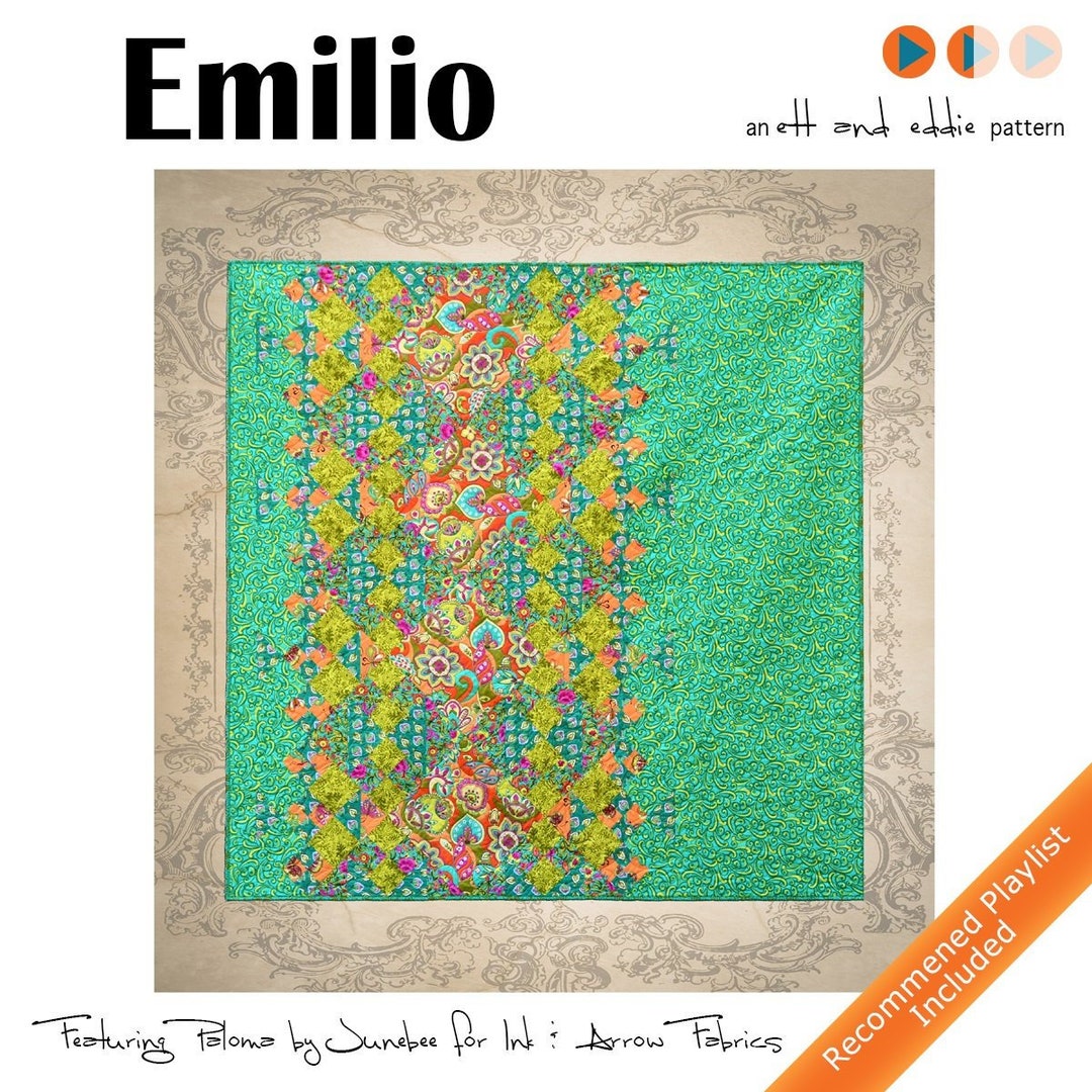 Emilio Quilt Pattern by Ette & Eddie - Etsy
