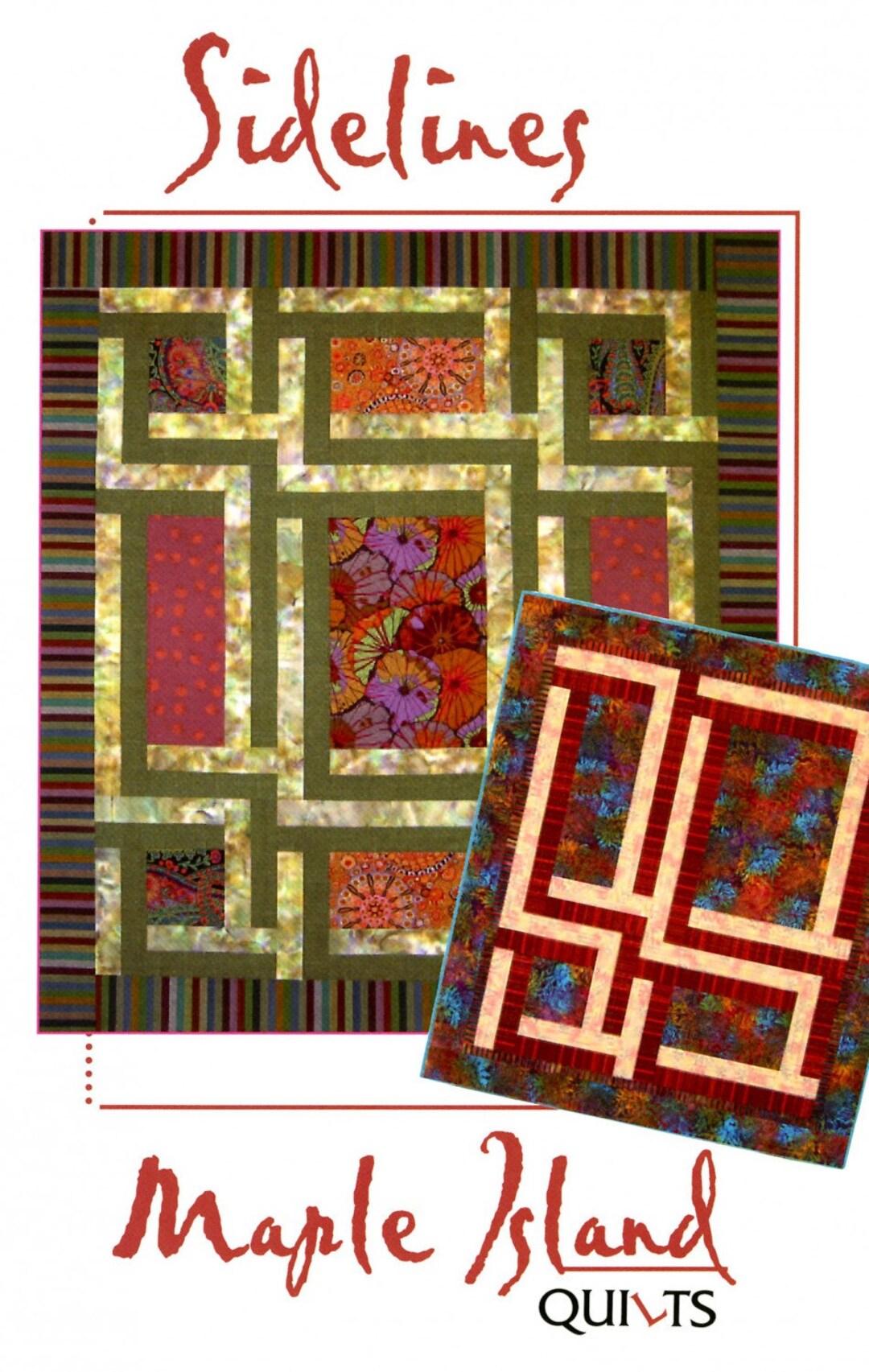 Sidelines Quilt Pattern by Debbie Bowles From Maple Island Quilts - Etsy