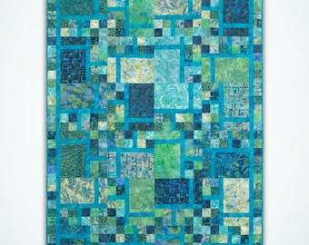 Ombre Log Cabin Quilt Pattern From Hunter's Design Studio - Etsy