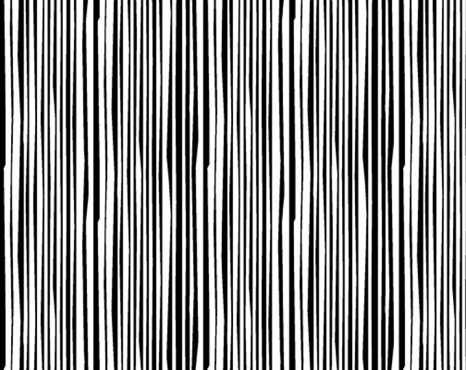 Electric Stripe Black/white Fabric From Benartex - Etsy