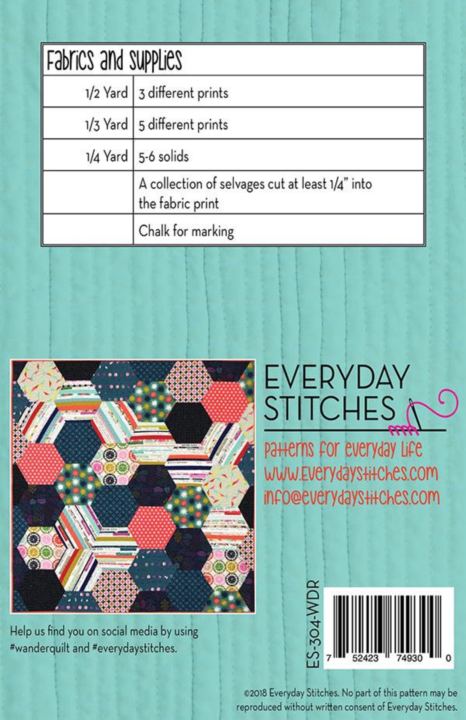 Wander Quilt Pattern From Everyday Stitches - Etsy