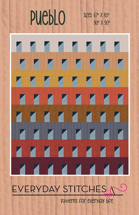 Pueblo Quilt Pattern From Everyday Stitches | Etsy