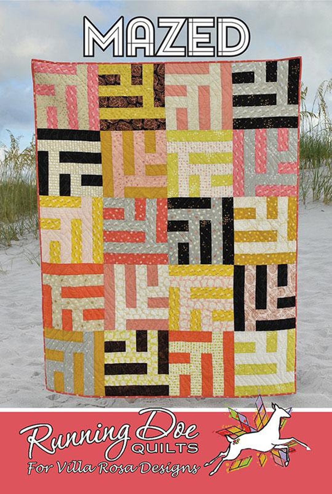 Mazed Quilt Pattern From Running Doe Quilts for Villa Rosa Designs - Etsy