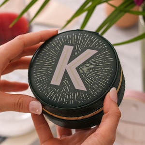 Personalised Initial Jewellery Box Travel Accessories, Personalised ...